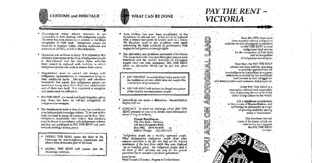 Pay the Rent Part 3: What is Pay the Rent? And how do we do it? - New ...